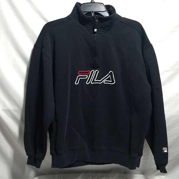 Fila | Shirts | Vintage Fila 9s Half Zip Pullover Sweater Szm Distressed From Age | Poshmark